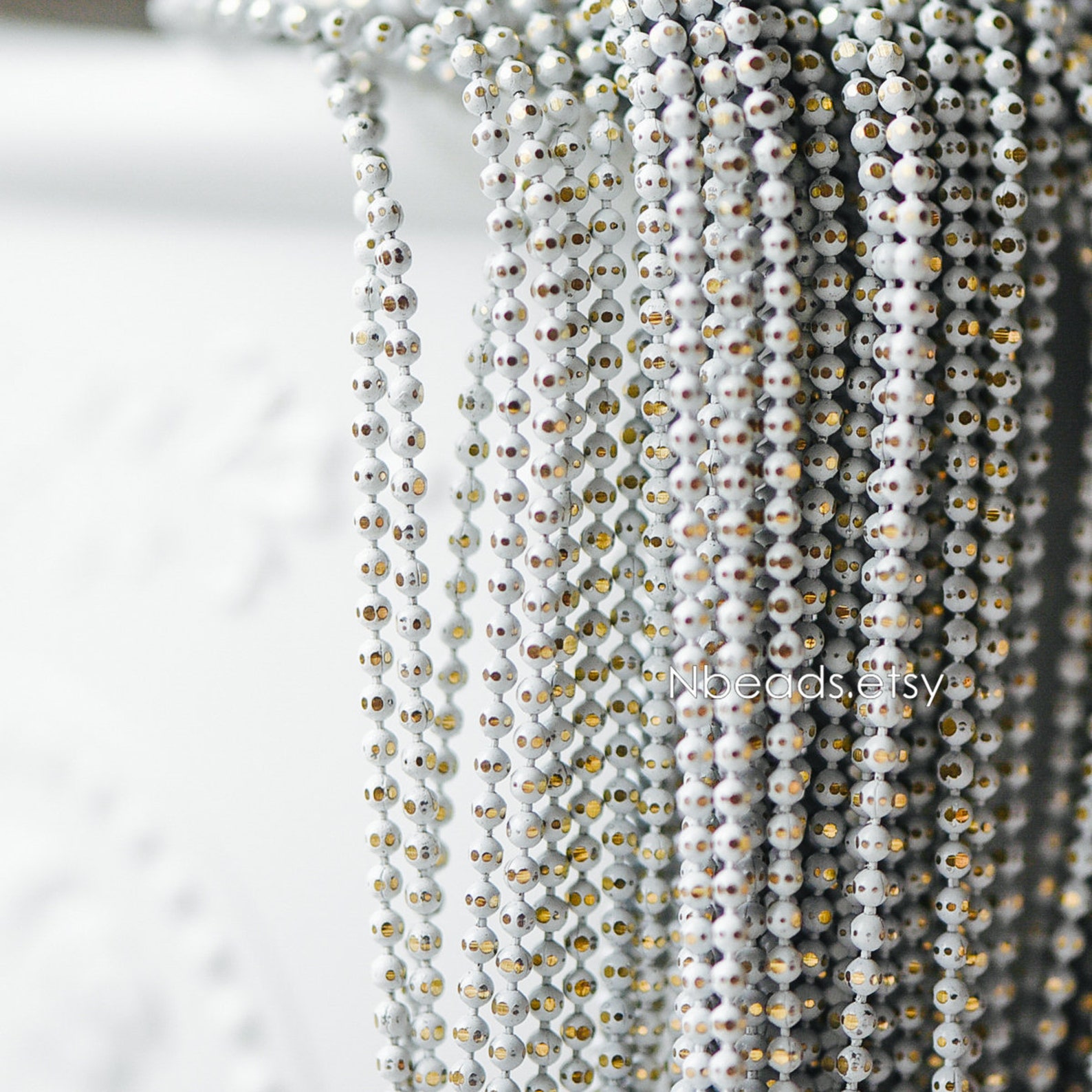 Dainty Faceted Brass Ball Chain 1.6mm, Candy Color Tiny Chains LK-002/ ...