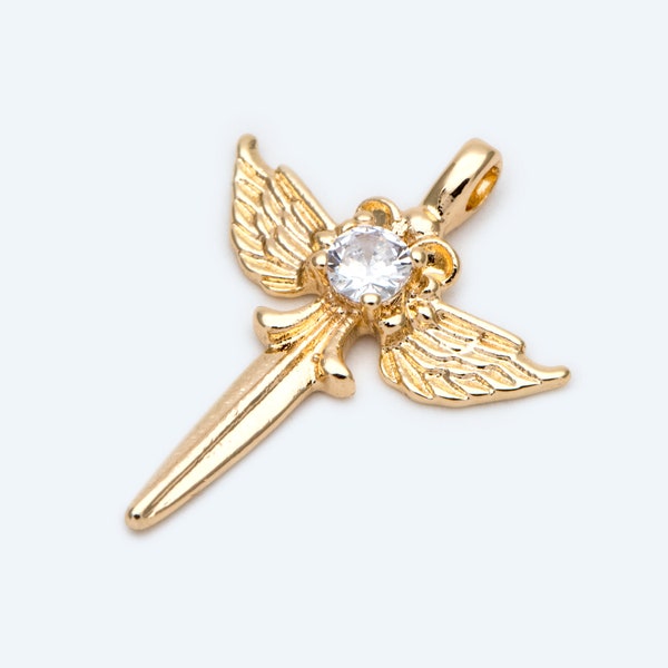 Sword and Wing Pendant - Etsy