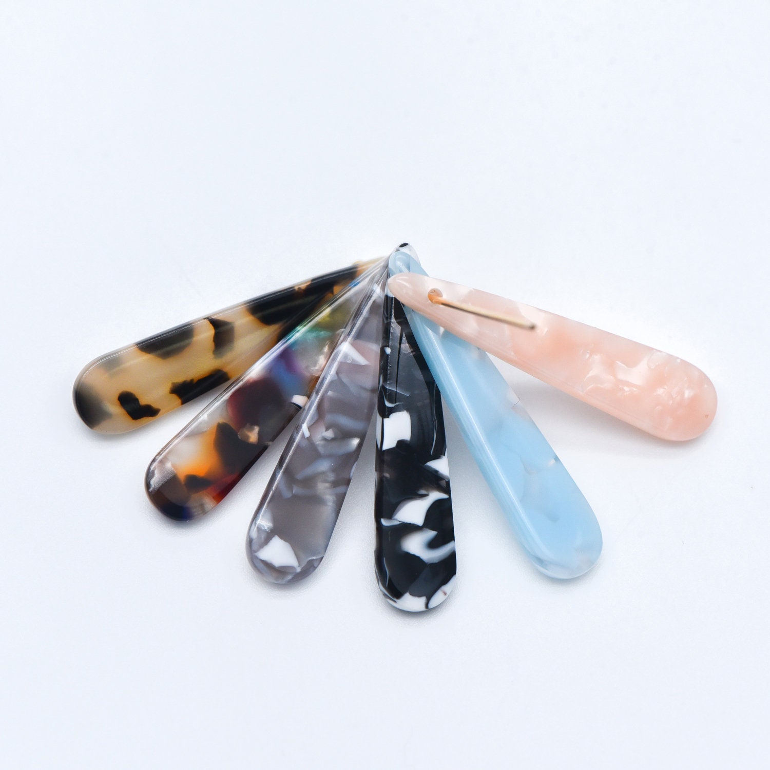 20pcs Tortoise Shell Acetate Bar Pendants 34x7.5mm Acrylic - Etsy