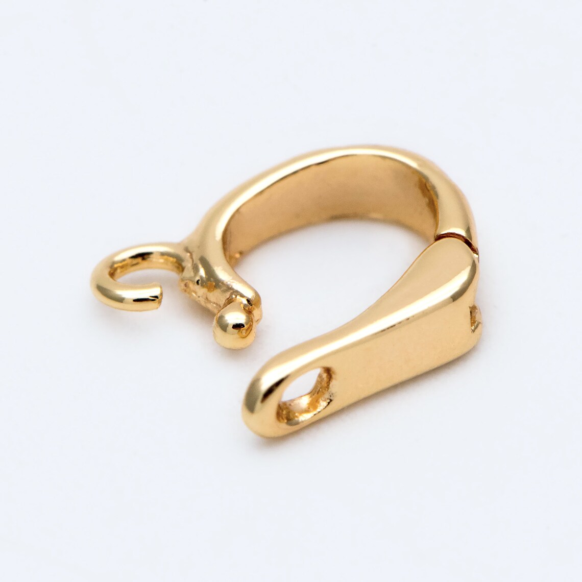 10pcs CZ Paved Open Loop Bail Gold Plated Bails Small Bail | Etsy