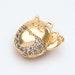 4pcs CZ Pave Gold Cat Charms Hollow Lucky Cat Charm Maneki - Etsy