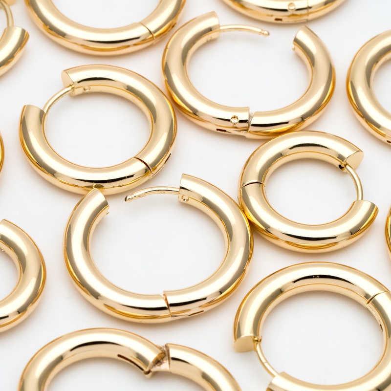 4mm Hoop Huggies - Etsy