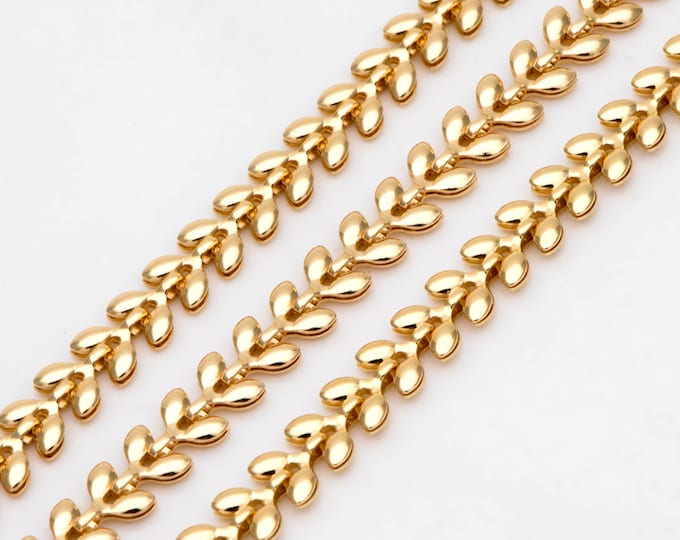 Black Enamel Brass Arrow Chain 6mm, Flat Chevron Chain, Herringbone ...