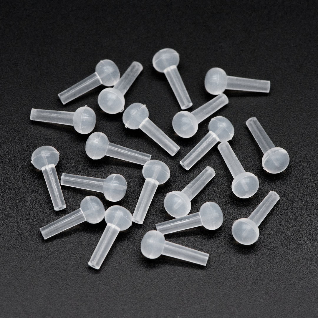 20pcs Rubber Earring Backs, Earring Backs, Rubber Earring Nuts, Earring ...