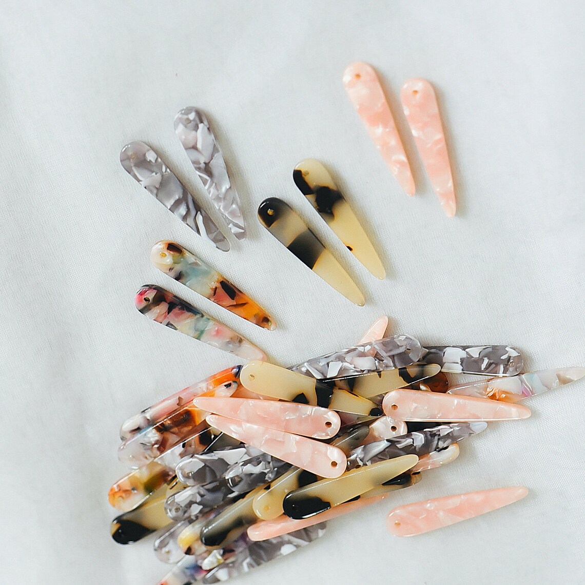 20pcs Tortoise Shell Acetate Bar Pendants 34x7mm Acrylic - Etsy