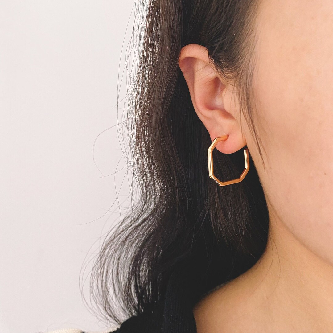 10pcs Gold Square Ear Posts 18K Real Gold Plated Brass - Etsy