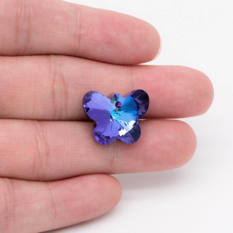 20pcs Crystal Faceted Butterfly Beads 10x11mm Glass Butterfly - Etsy