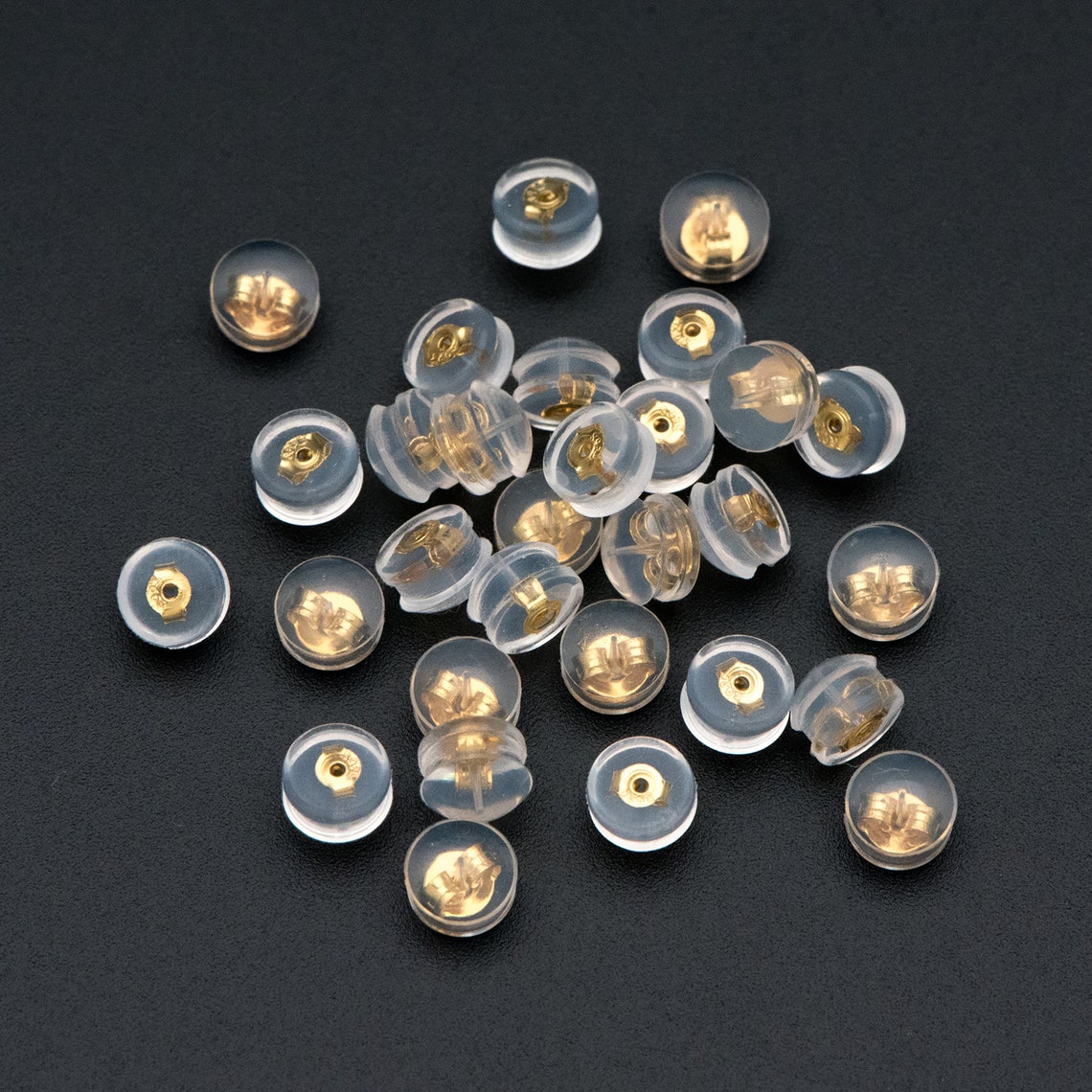 20pcs Sterling Silver Ear Nuts Gold/ Silver / Rose Gold | Etsy