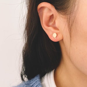 10pcs Gold Ear Posts With Loops 18K Gold Plated Brass Square - Etsy