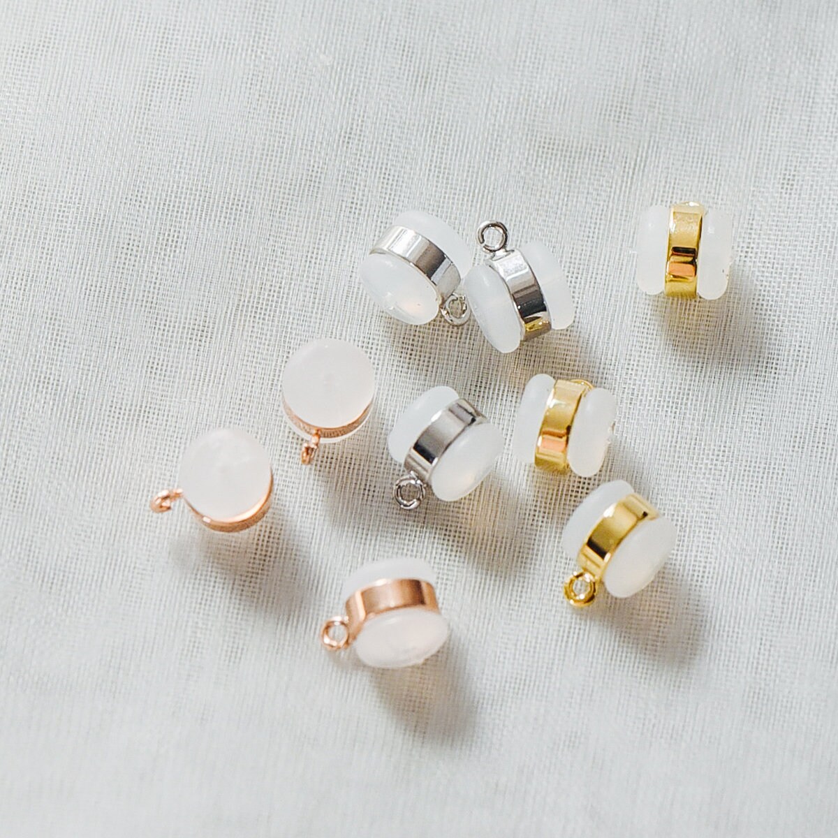 20pcs Rubber Ear Nuts With Loop Earring Back Stoppers 5.5mm - Etsy