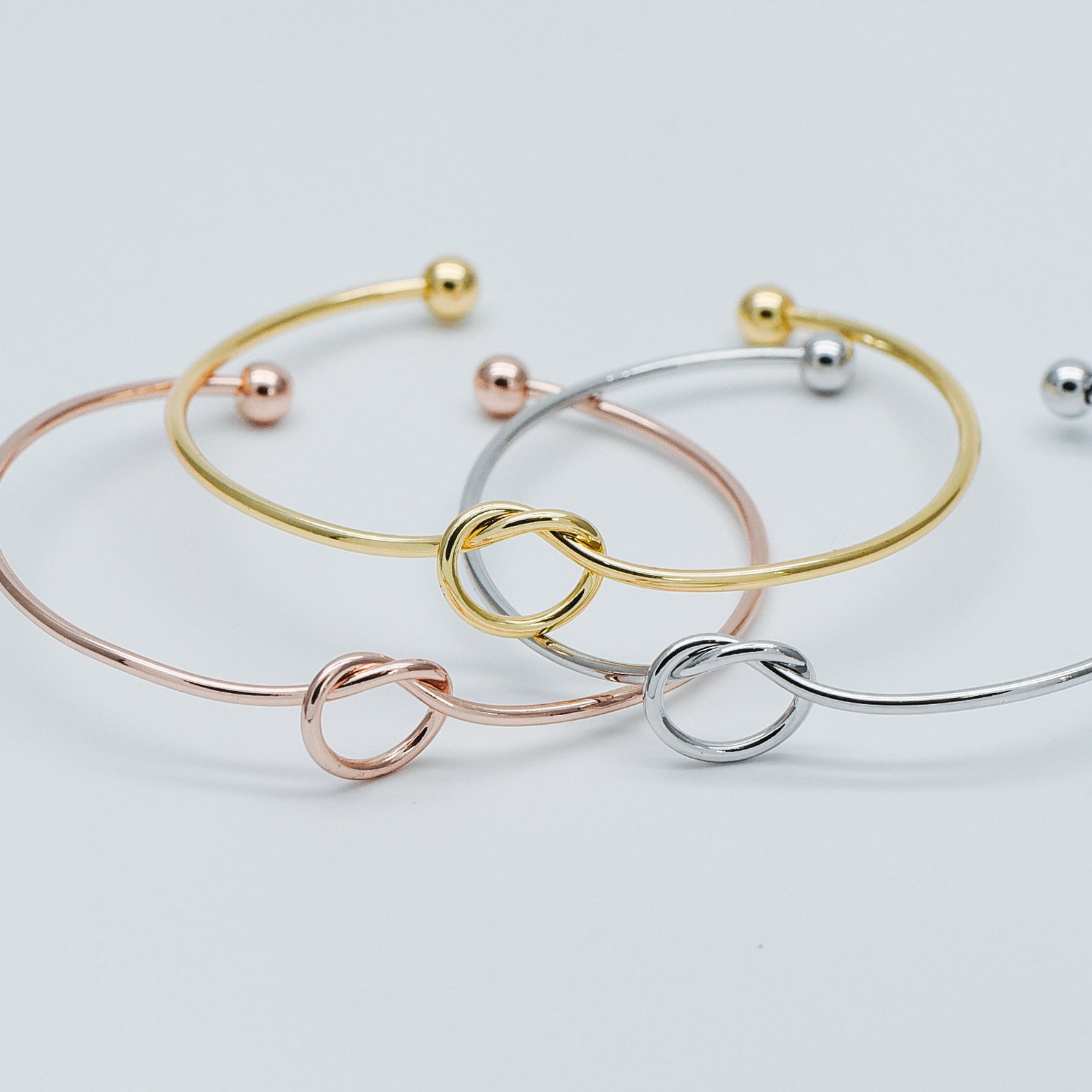 4pcs Adjustable Bangle Bracelets Gold/ Silver/ Rose Gold | Etsy