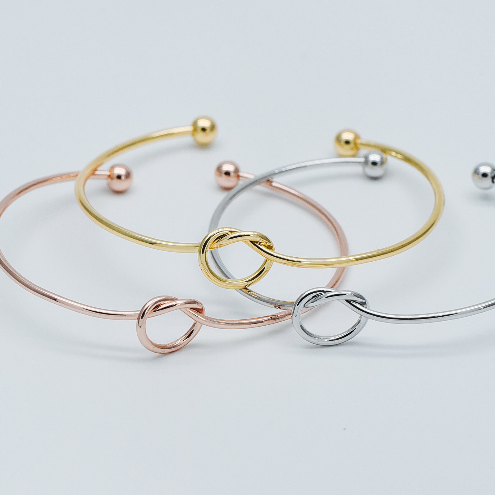 4pcs Adjustable Bangle Bracelets Gold/ Silver/ Rose Gold | Etsy