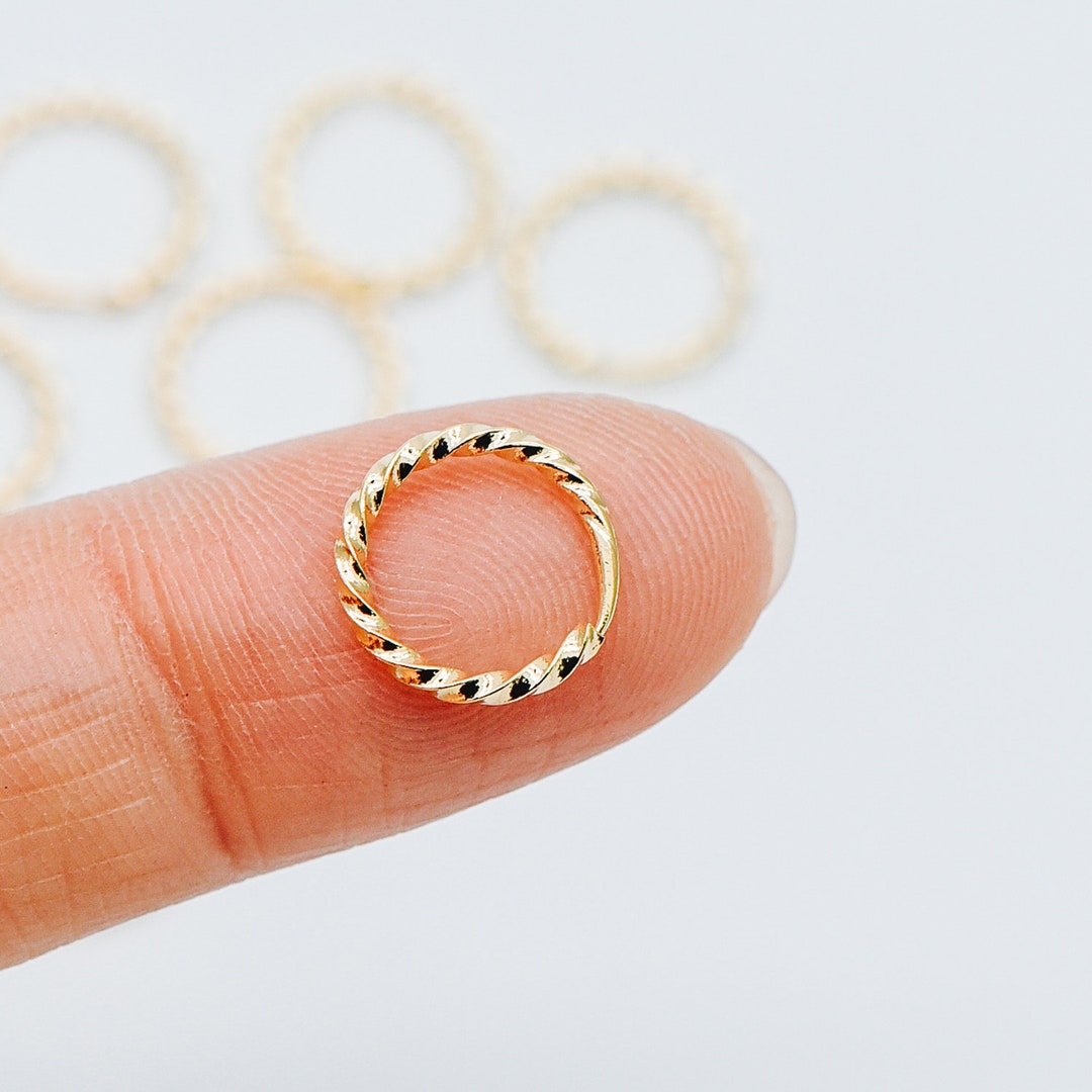 20pcs Gold/ Silver Tone Open Jump Rings 11mm, Gold/ Rhodium Plated ...