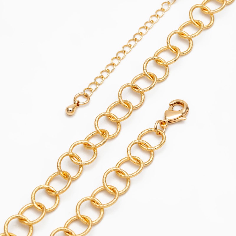 Gold Chain Link Necklace - Etsy