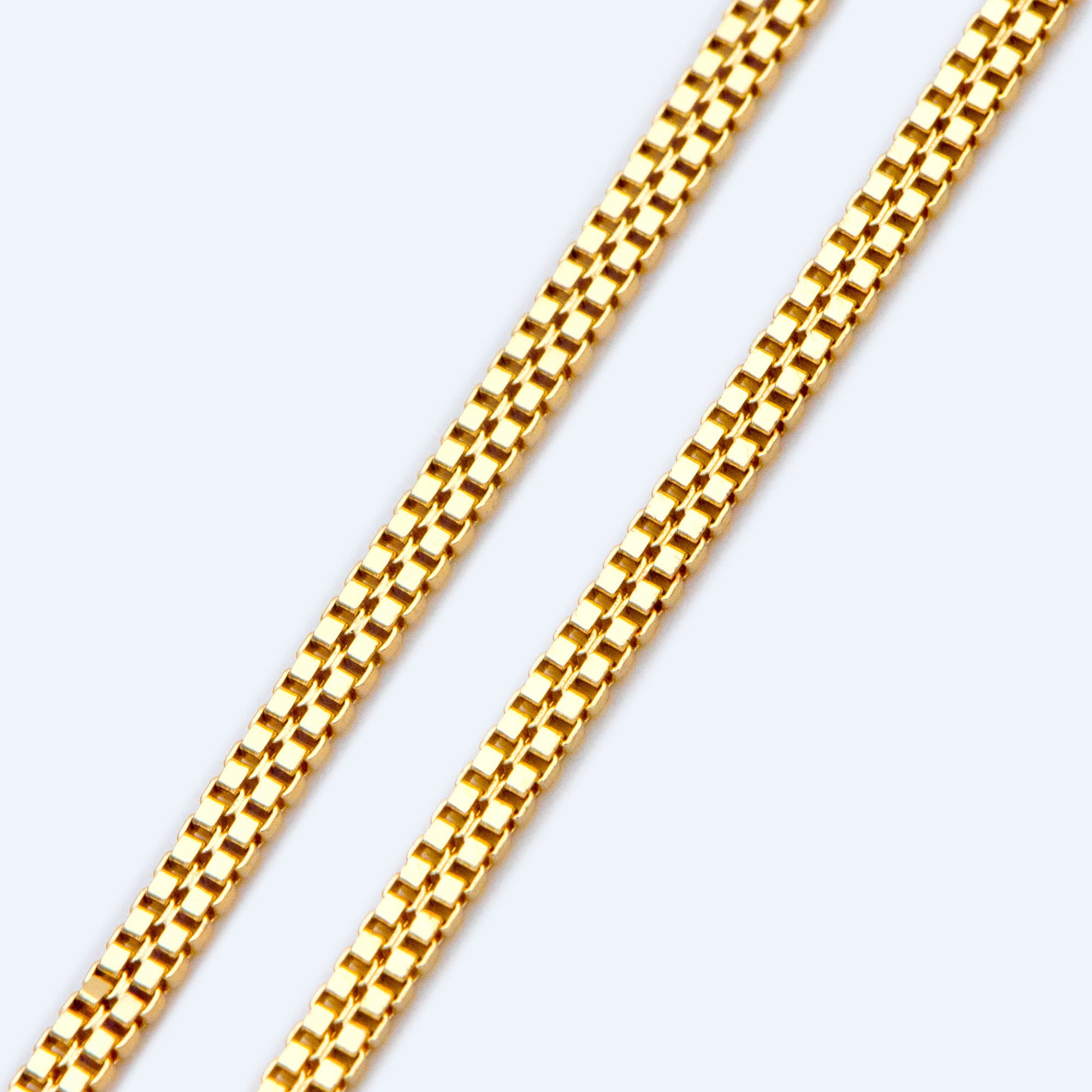Gold Plated Brass Box Chain 2x1mm Wholesale Craft Supplies - Etsy UK