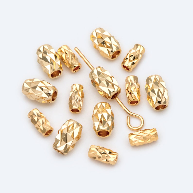 20pcs Gold Cutting Spacer Beads DIY Jewelry Making Supplies - Etsy