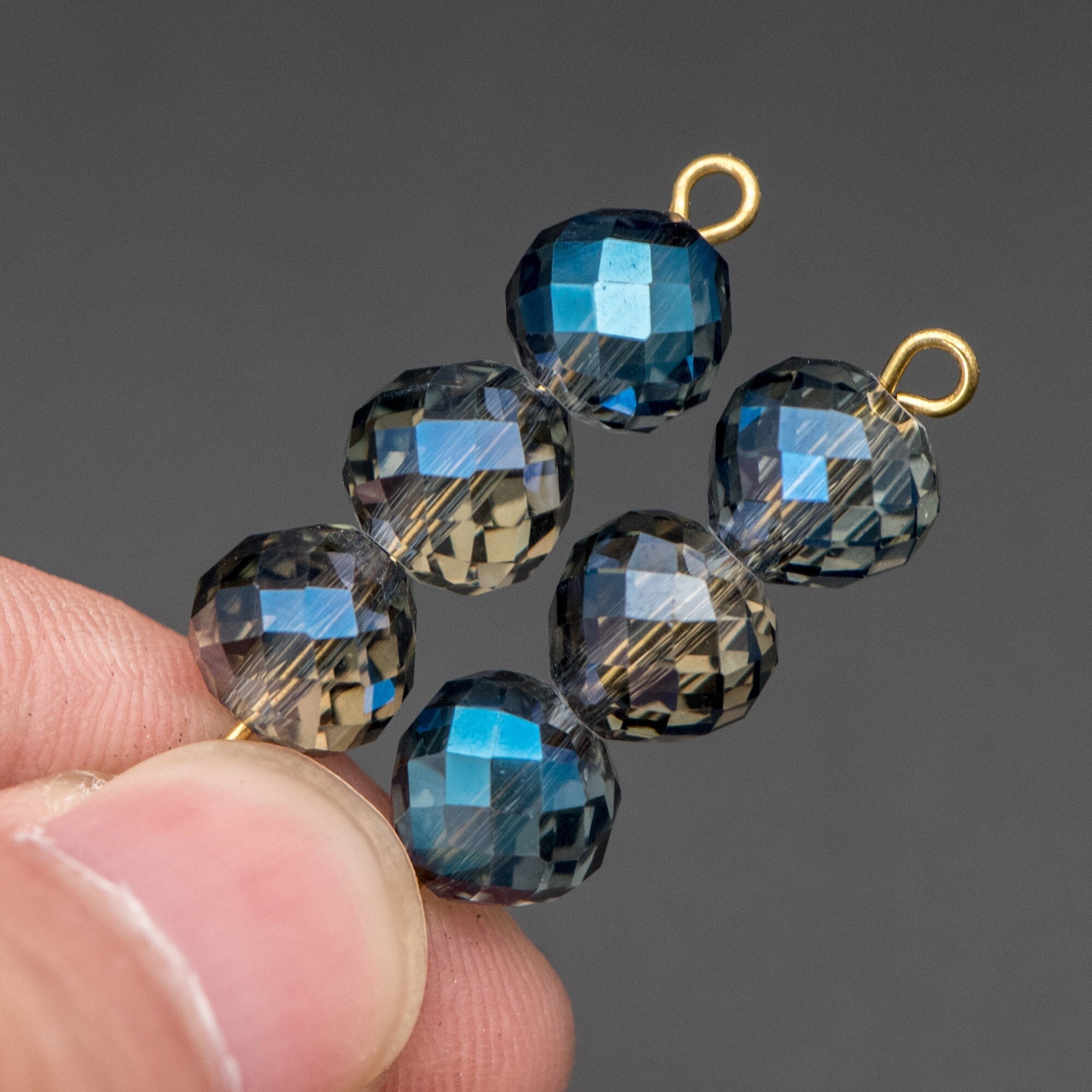 75pcs Crystal Faceted Teardrop Beads 8x7.5mm Sparkly Glass | Etsy