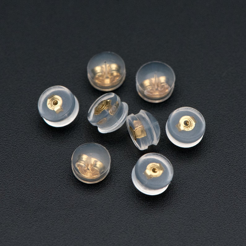 20pcs Sterling Silver Ear Nuts Gold/ Silver / Rose Gold | Etsy