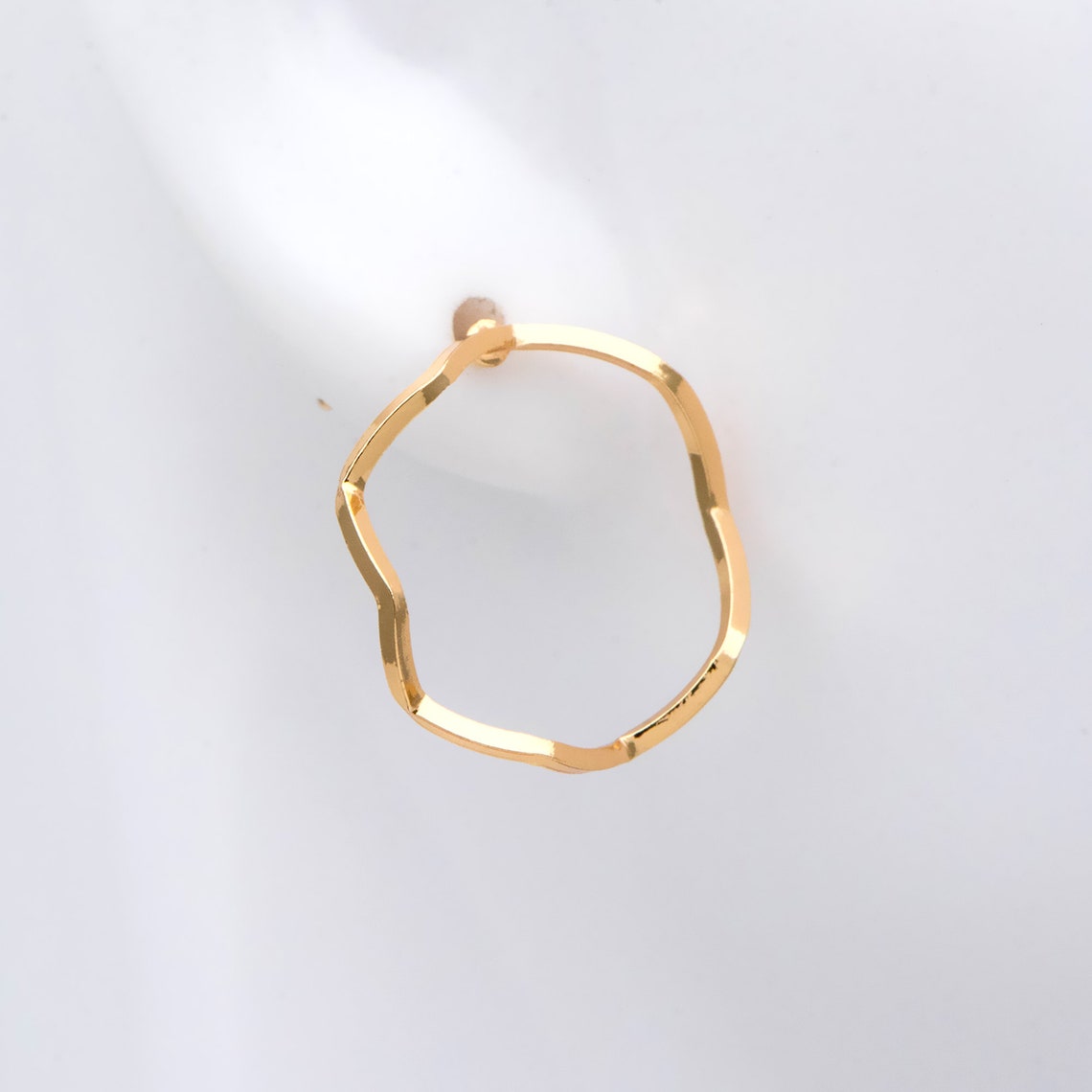 10pcs Round Loop Hoop Ear Posts 18K Gold Plated Brass Circle - Etsy