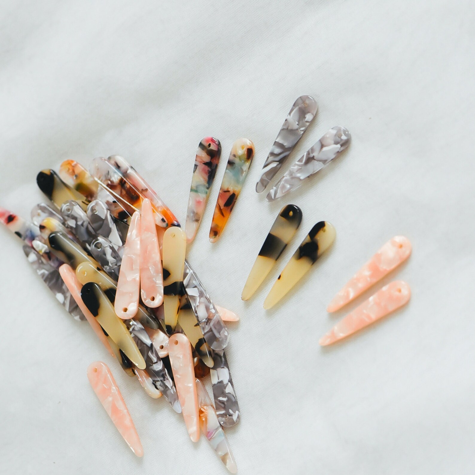 20pcs Tortoise Shell Acetate Bar Pendants 34x7mm Acrylic - Etsy