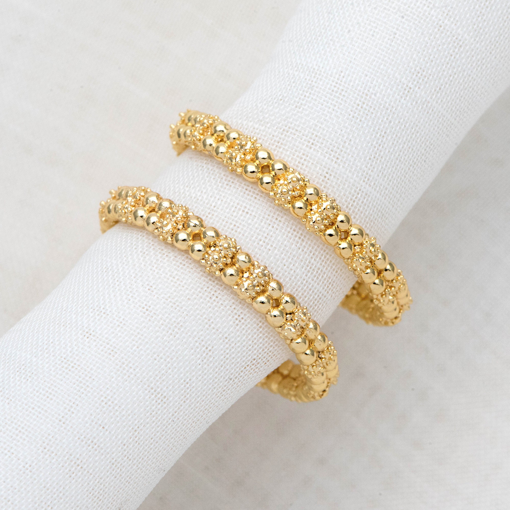 10pcs Gold Hoop Earrings 28mm 18K Gold plated Brass Round | Etsy