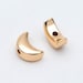 10pcs Gold Moon Spacer Beads, Brass Spacer Beads, Gold Moons, Small ...