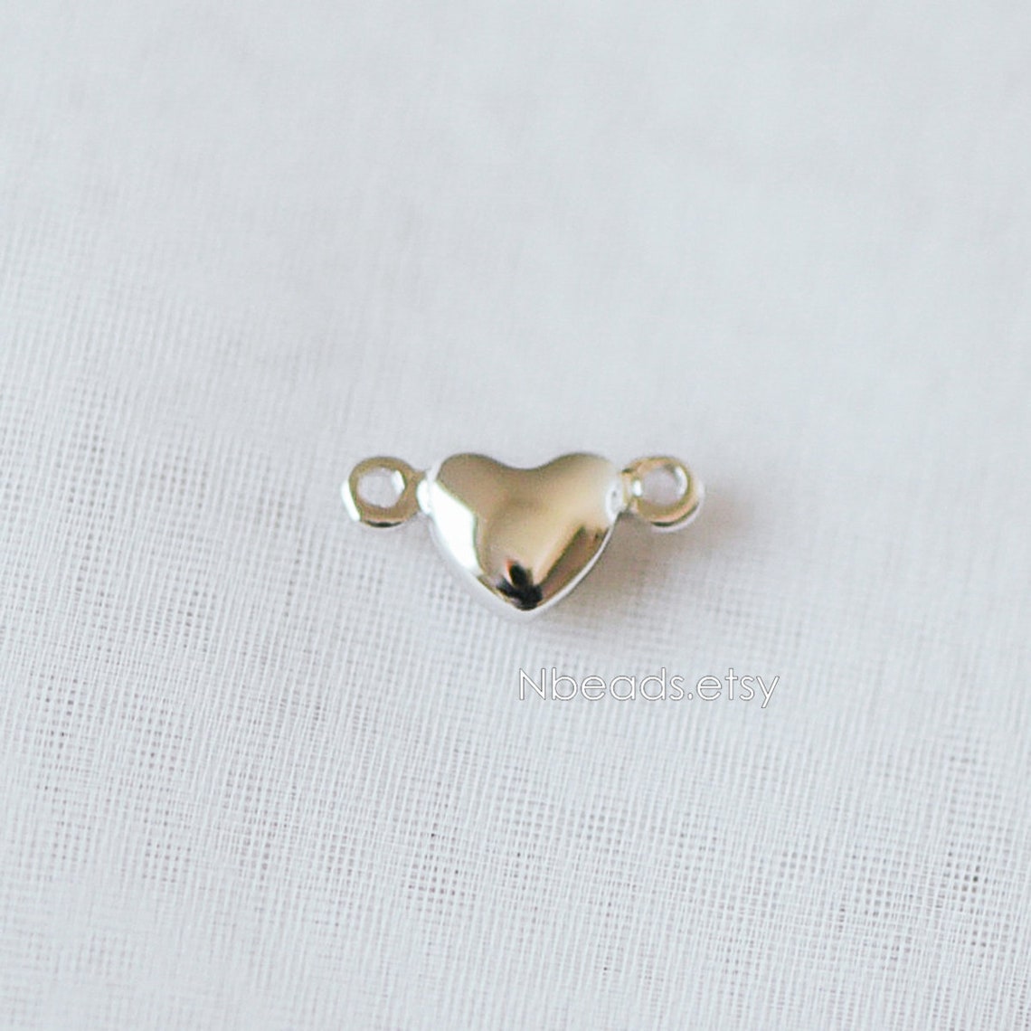 20pcs Gold /silver Heart Connectors 10mm Real Gold/ Rhodium | Etsy