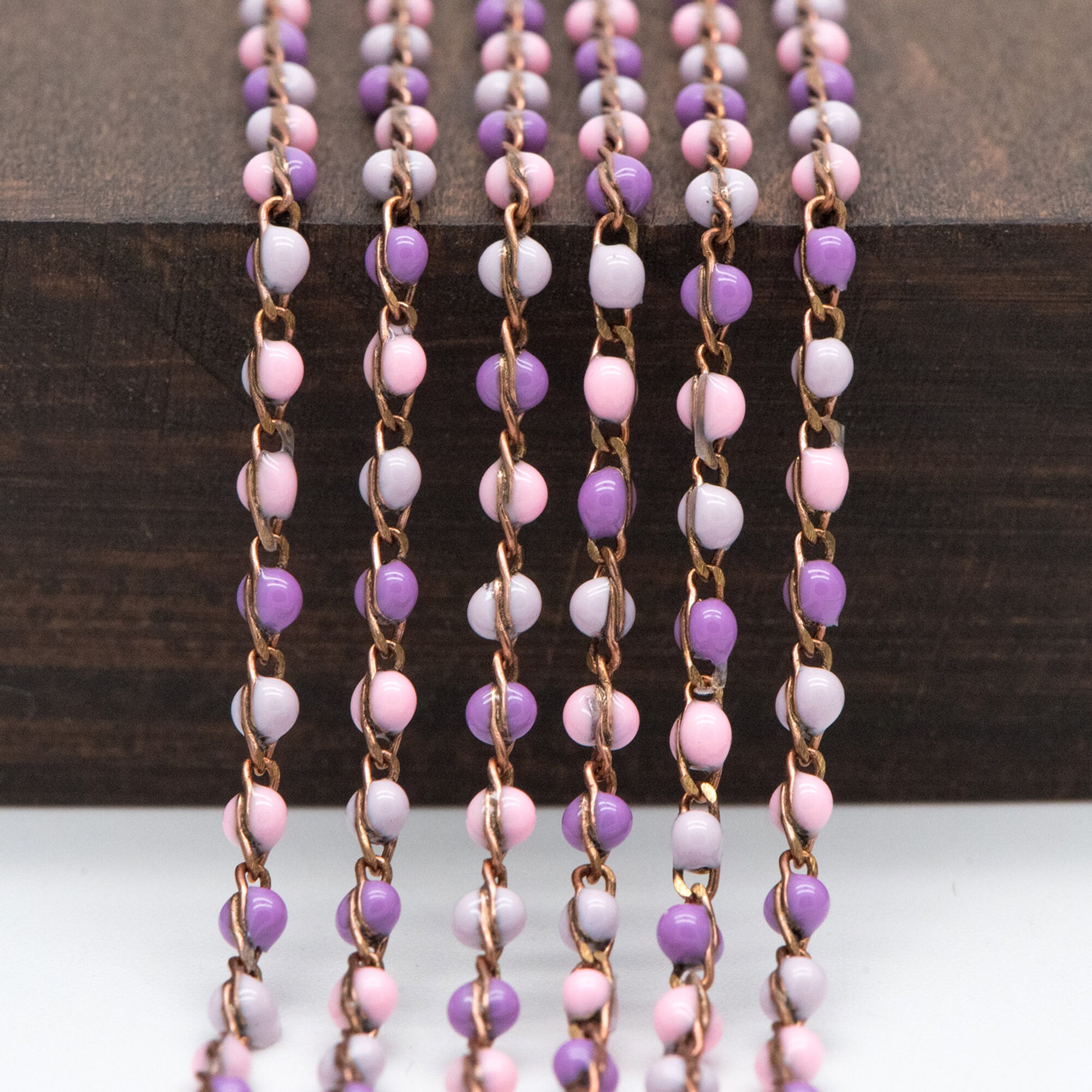 Enamel Brass Chain 2.5mm Thin Unplated Brass Designer Chains - Etsy