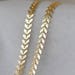 Gold Plated Brass Chevron Chain 6.5mm, Decorative Arrow Chain ...