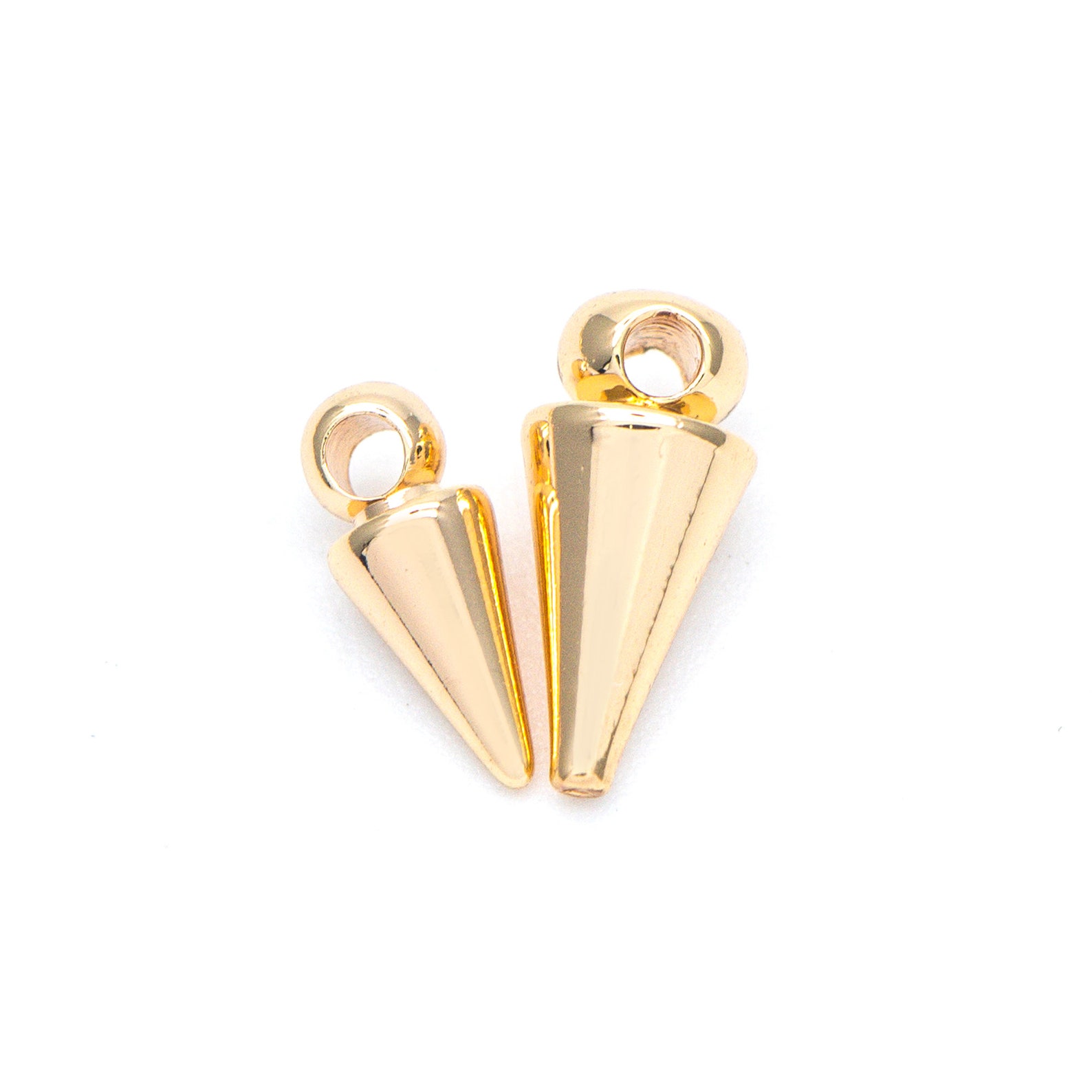 10pcs Gold Plated Brass Bullet-shaped Charms 10x4mm/ 11x5mm - Etsy