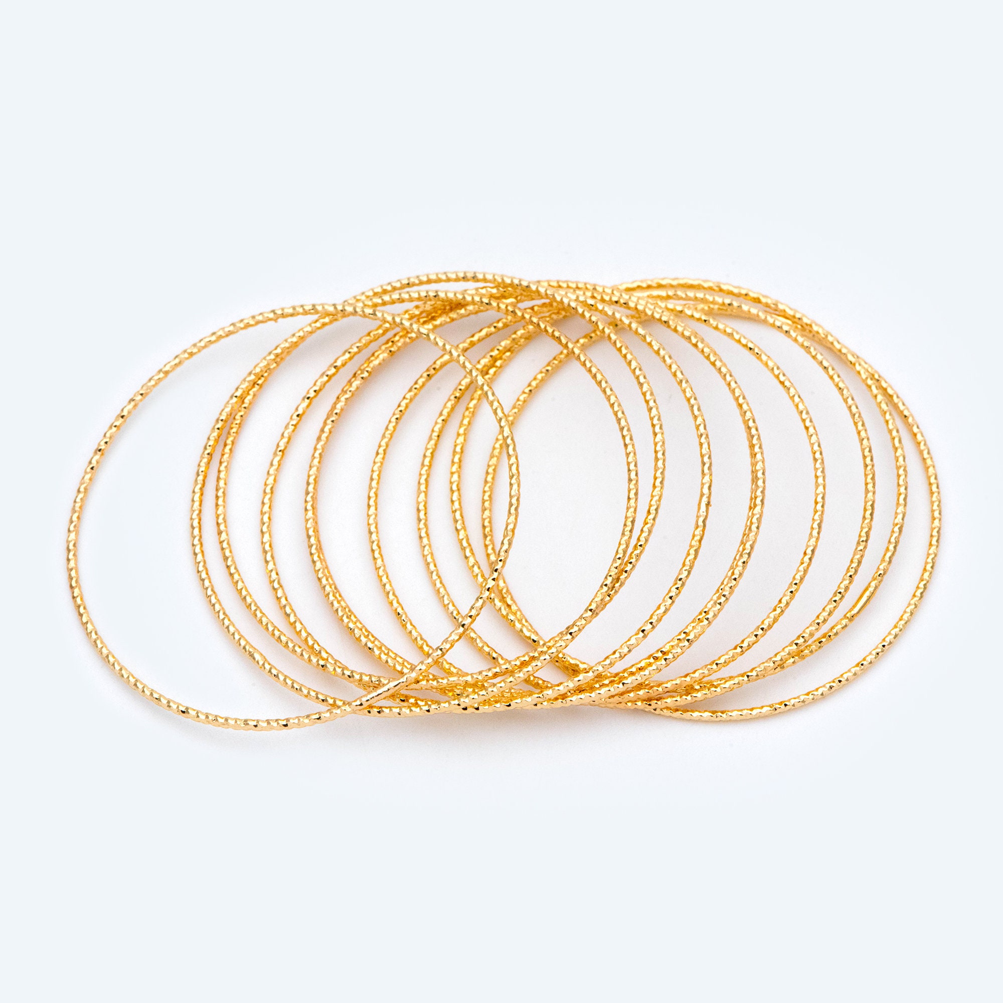 10pcs Gold Round Ring 30/ 40mm Real Gold Plated Brass - Etsy