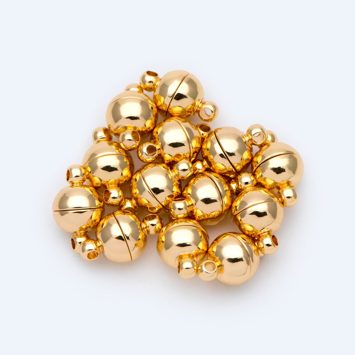 10pcs Round Ball Magnetic Clasp for Bracelet Necklace | Etsy