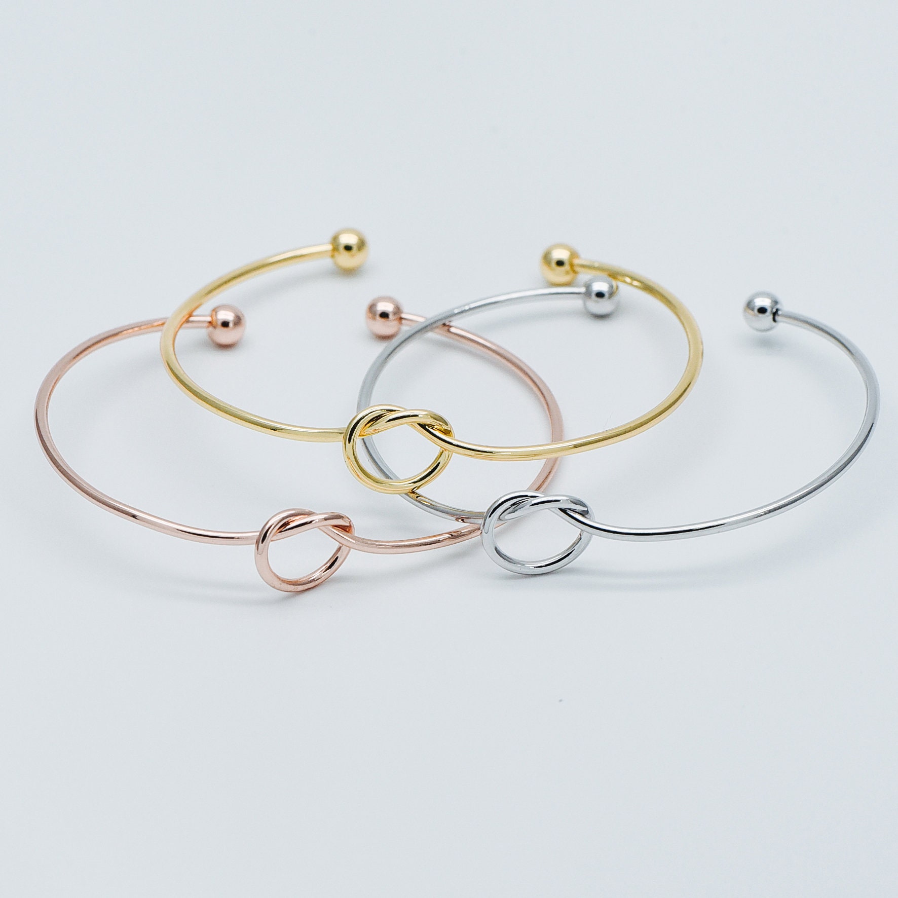 4pcs Adjustable Bangle Bracelets Gold/ Silver/ Rose Gold | Etsy