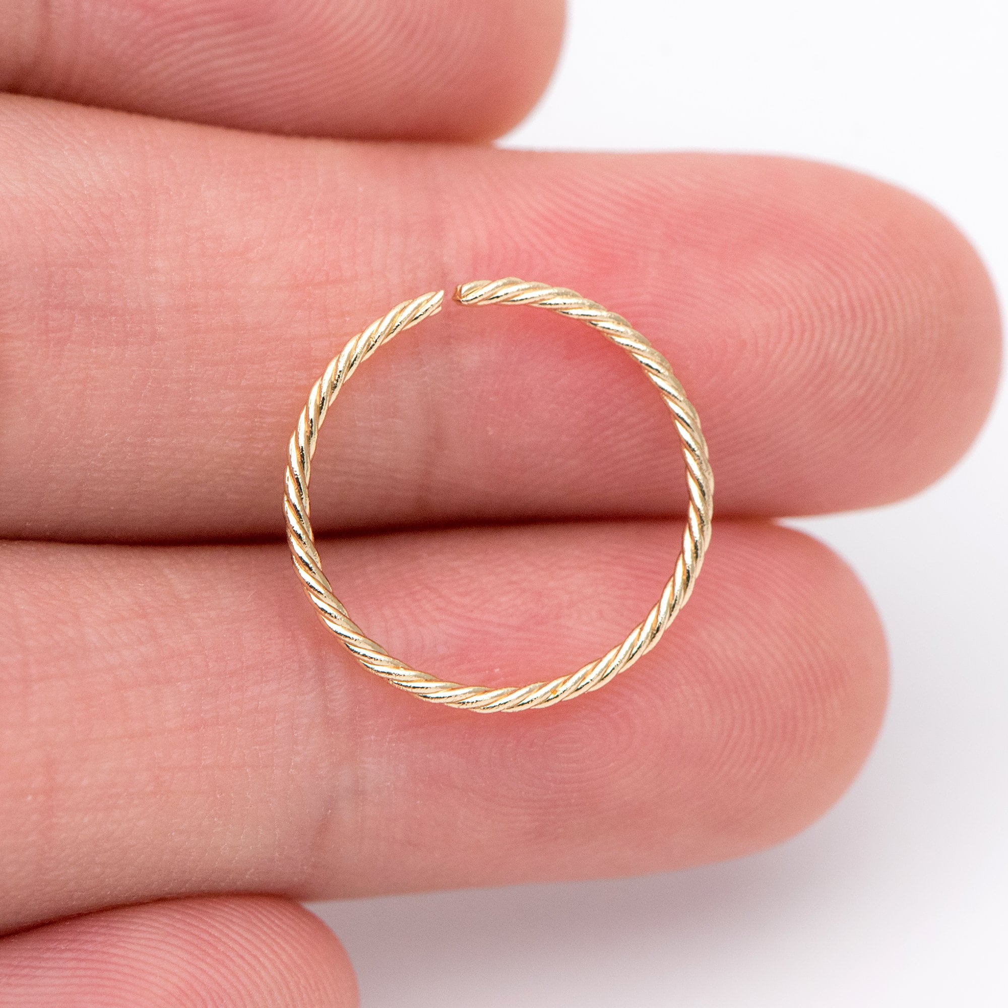 20pcs Gold Round Open Ring 16.5mm Real Gold Plated Brass - Etsy