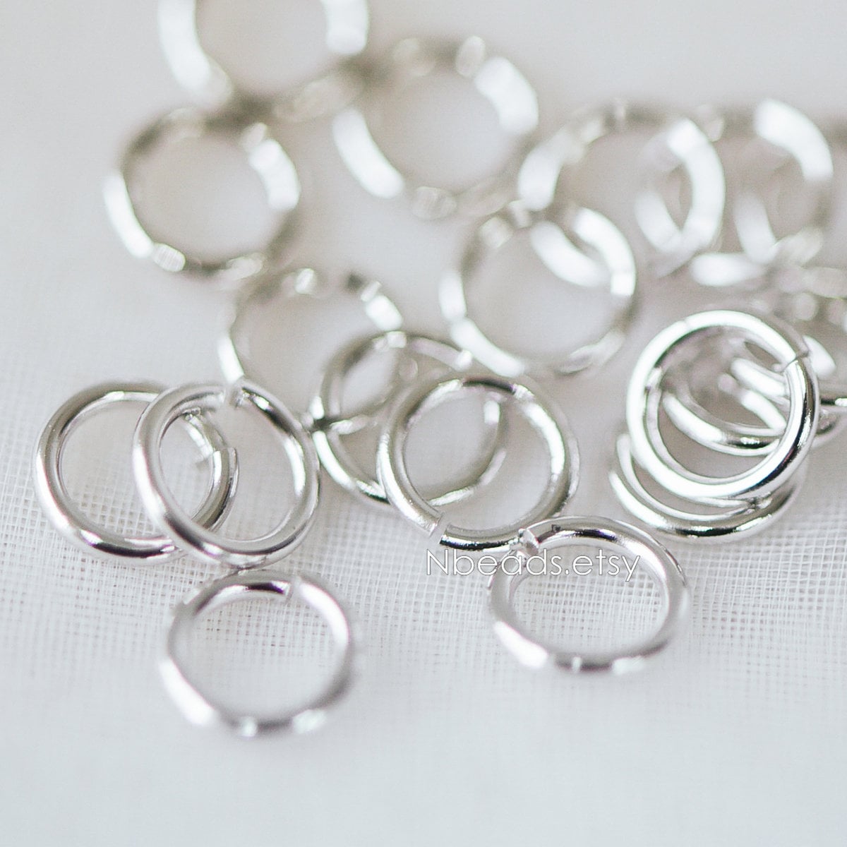 100pcs Silver Open Jump Rings Rhodium Plated Brass Split - Etsy