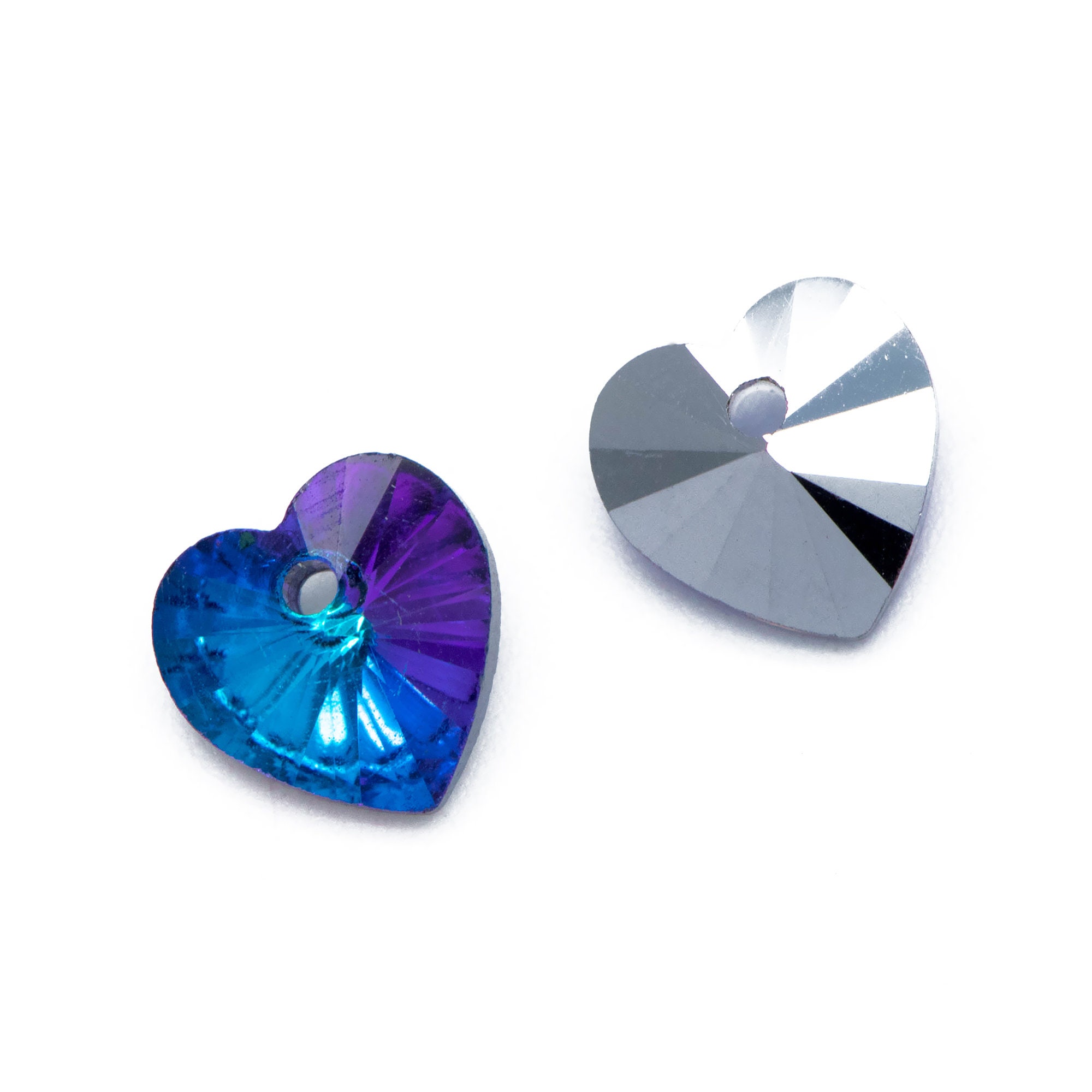 20pcs Crystal Faceted Heart Beads 8mm Sparkly Glass Heart | Etsy