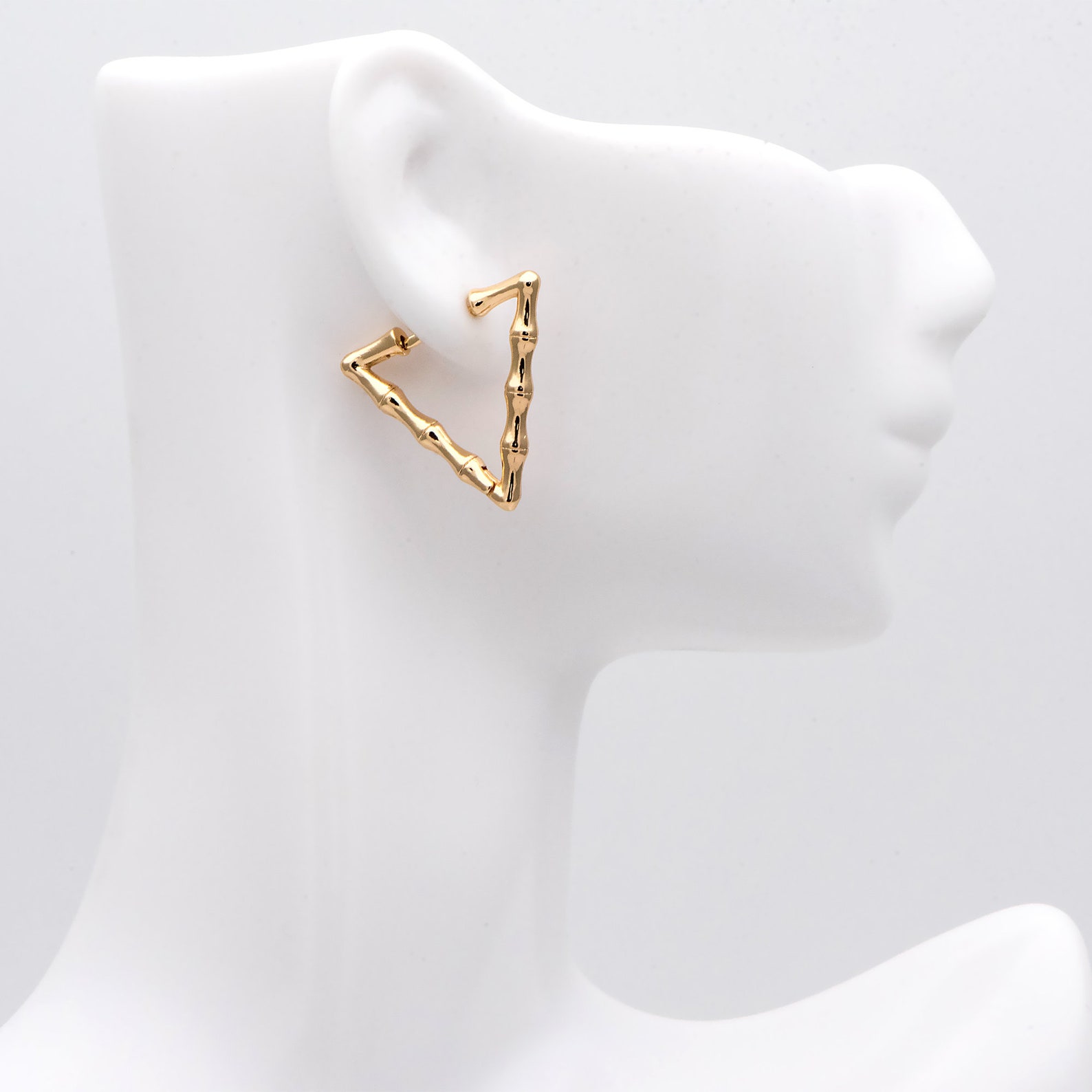 4pcs Gold Triangle Earrings 25mm Geometric Leverback Earring - Etsy