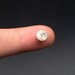 6mm Natural Shell With Gold Number Beads- Coin Puff Spacer - Double ...