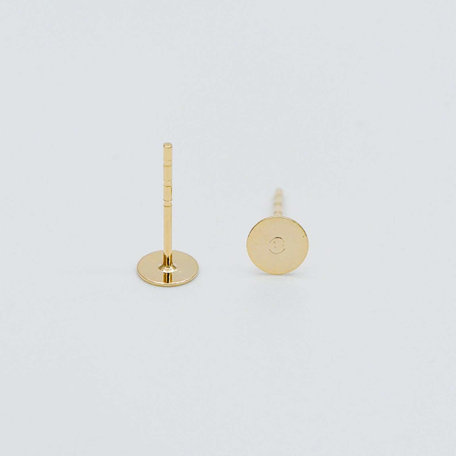 20pcs Gold/ Silver Ear Posts Gold/ Rhodium Plated Brass Stud | Etsy