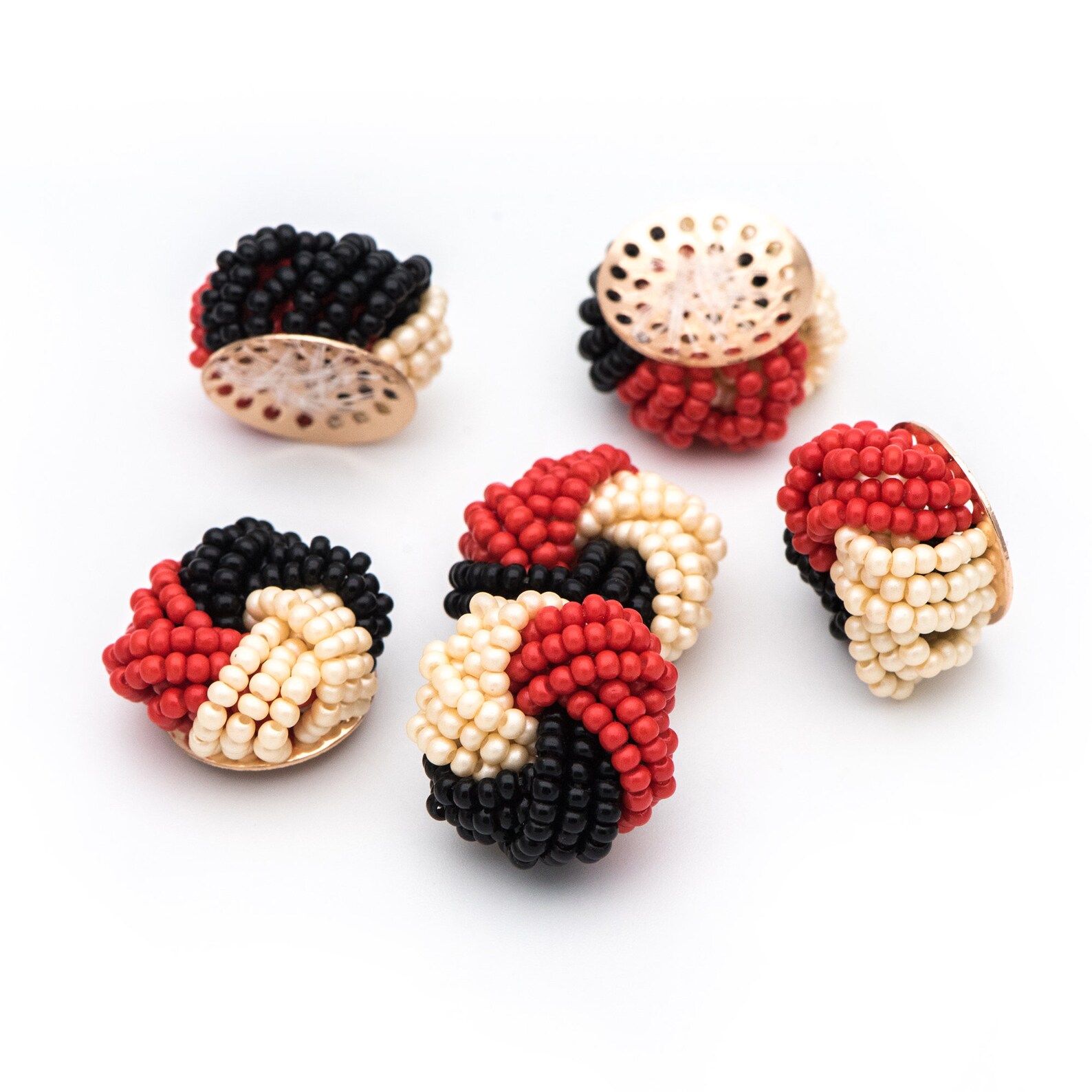 4pcs Glass Seed Beads Cluster 19x9mm Handmade Beaded Flower - Etsy
