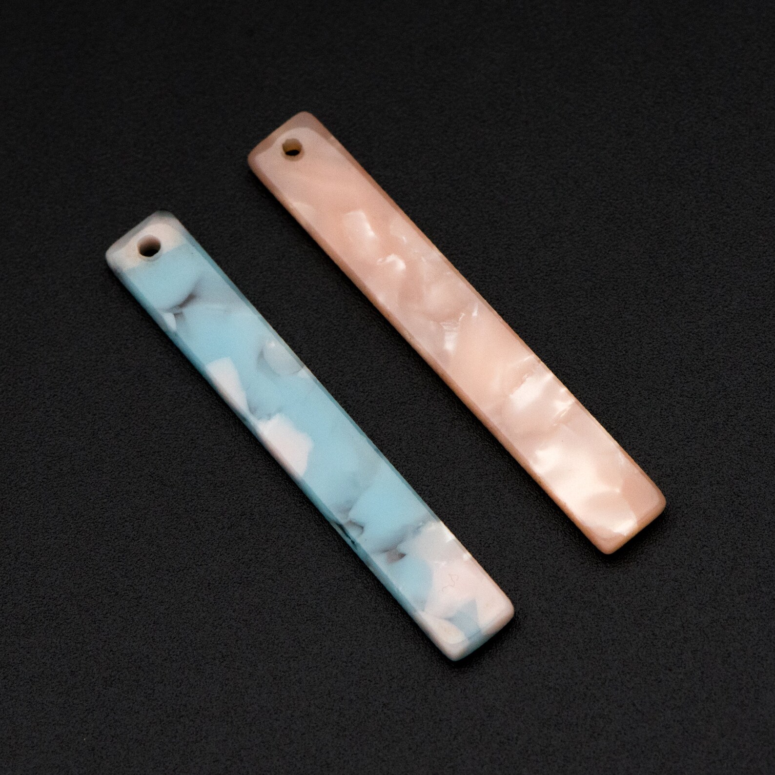 20pcs Tortoise Shell Acetate Bar Pendants 40x6mm Acrylic - Etsy