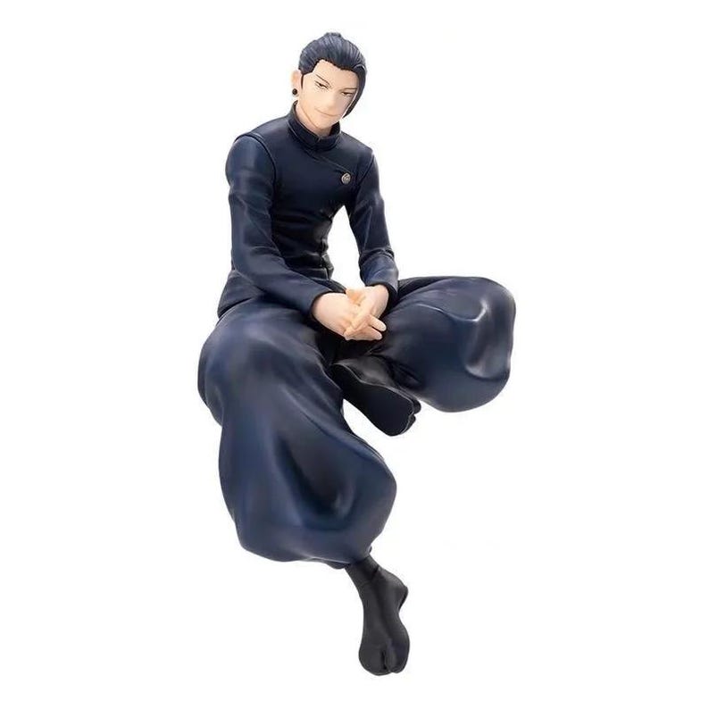 Satoru Gojo Statue Jujutsu Kaisen Figure Geto Suguru Sitting Posture ...