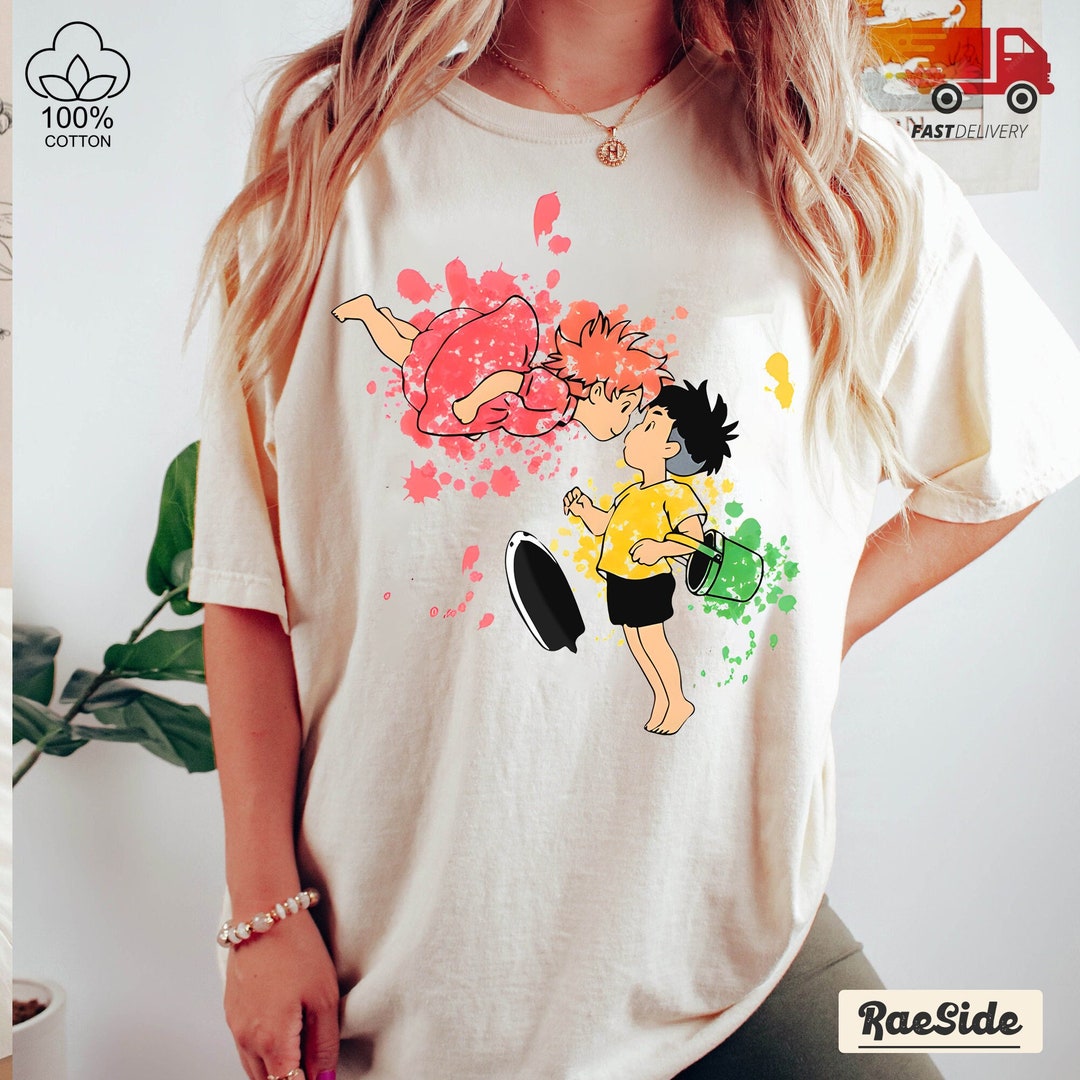 Ghibli Ponyo Shirt, Studio Ghibli Shirt, Ghibli Fans Shirt, Ghibli ...