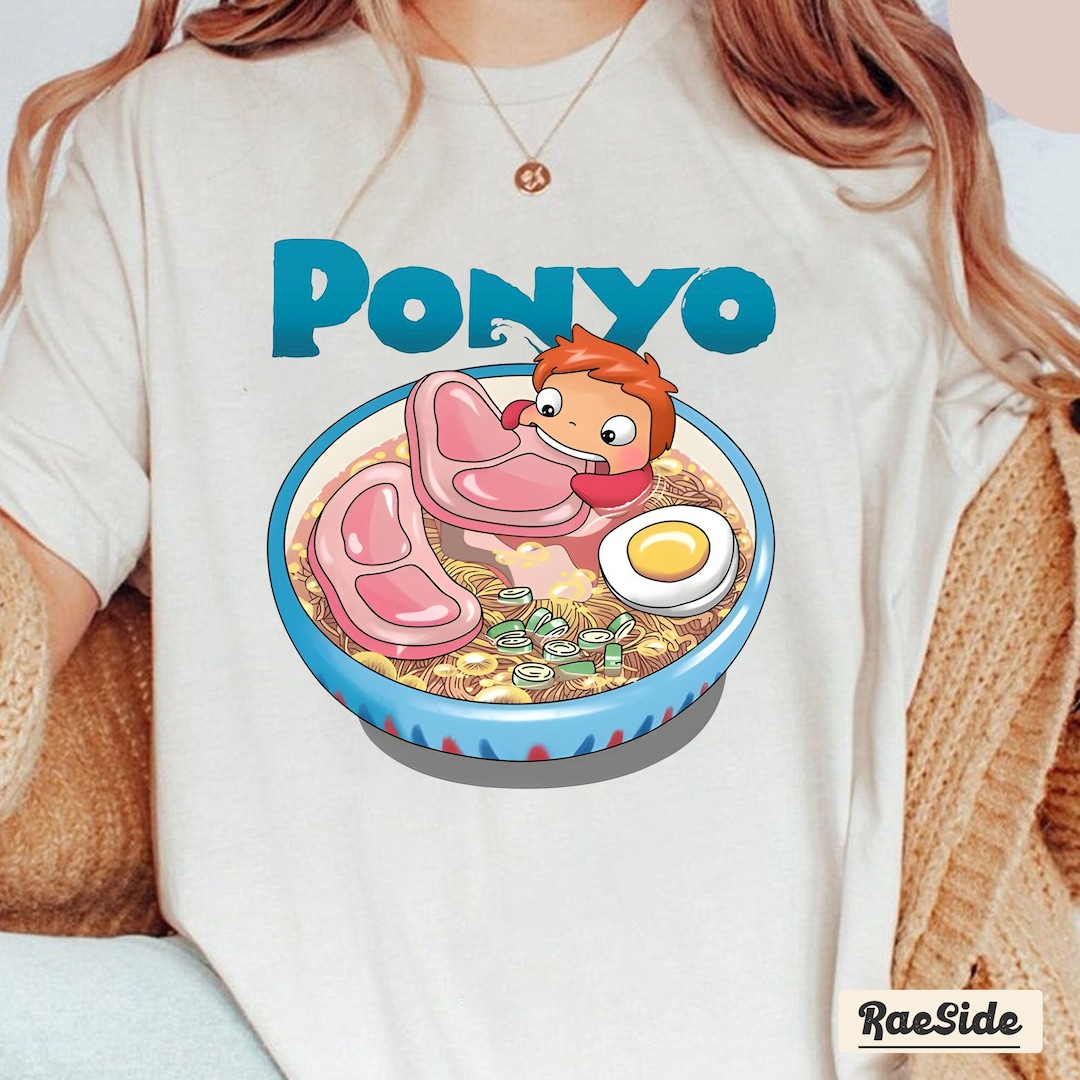 Ponyo Ramen Shirt Ponyo and Sosuke Shirt Ponyo Shirt Ghibli - Etsy