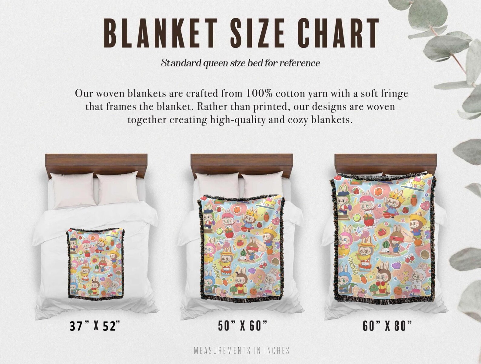 Labubu Tapestry Woven Fan Blanket Merch Housewarming Gift for ...