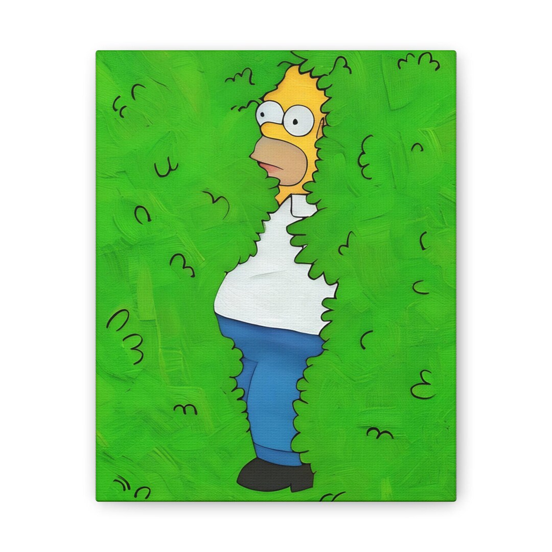 Canvas Simpsons Art Fun Family Fan Decor Wall Art Housewarming Gift for ...
