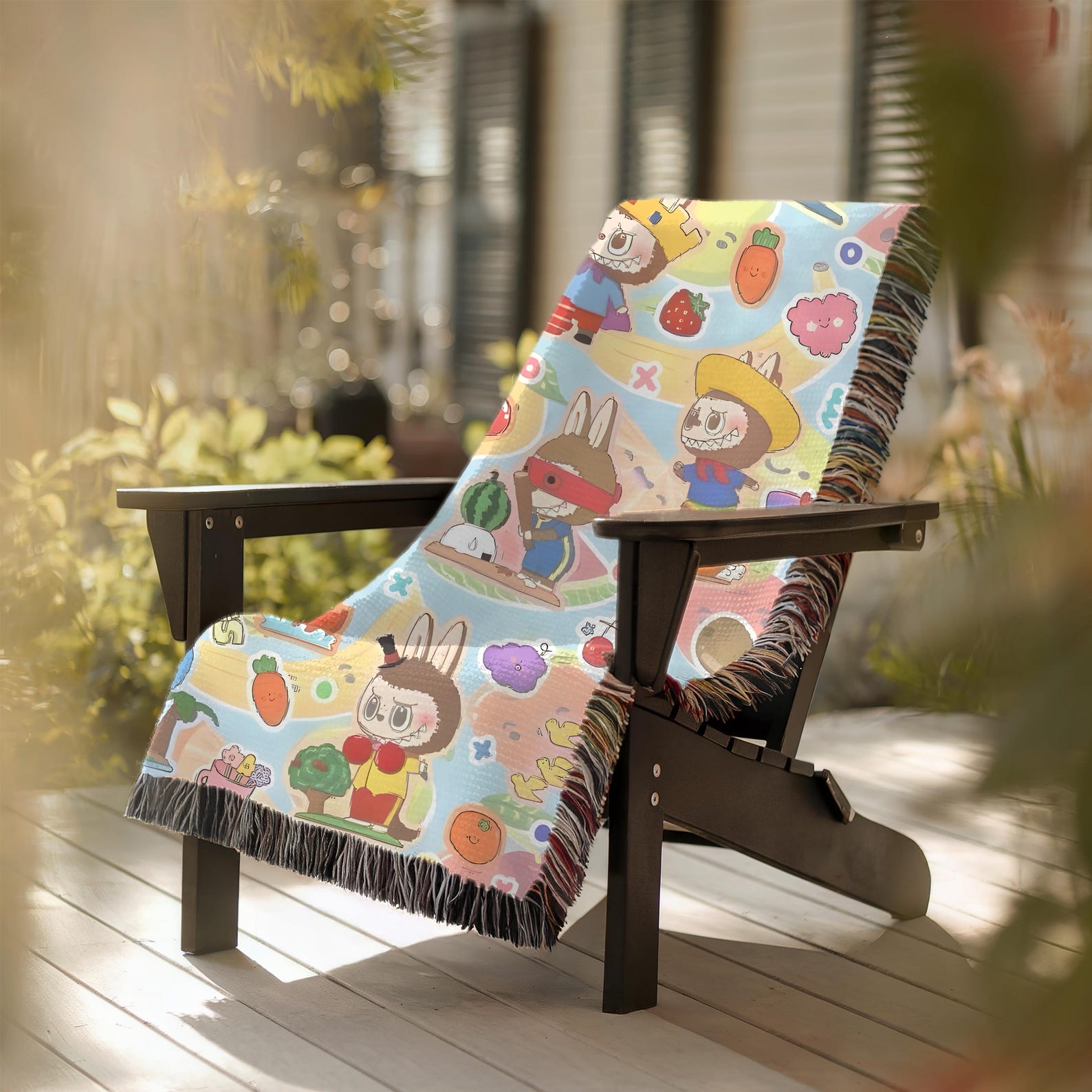 Labubu Tapestry Woven Fan Blanket Merch Housewarming Gift for ...