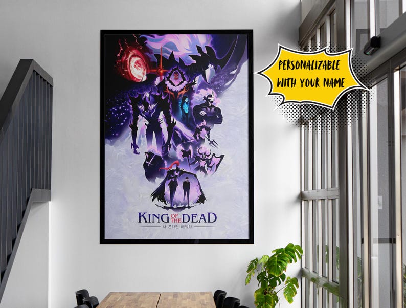 Custom Solo Leveling Fan Poster Sololeveling Merch Anime Art Wall Decor ...