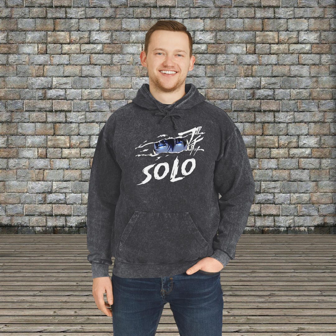 Solo Leveling Mineral Washed Hoodie Lover Fan Cloth Anime Merch ...