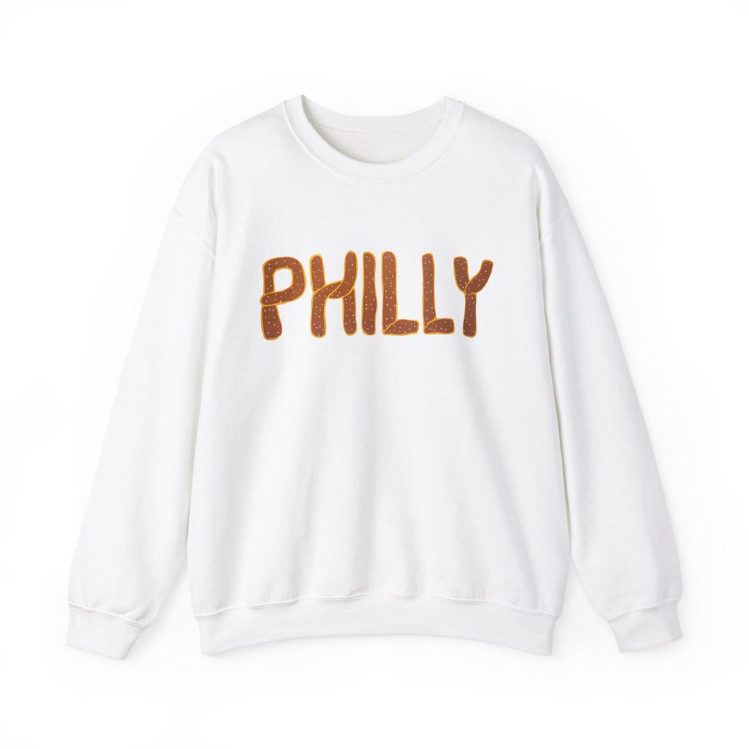 Philly Pretzel Philly Crewneck Sweatshirt - Unique Philadelphia Street ...